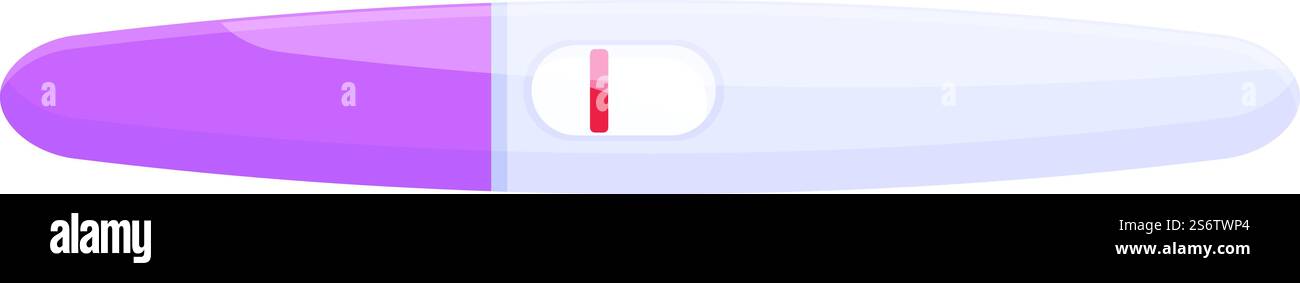 Medicine pregnant test icon cartoon vector. Positive ovulation. Urine ...