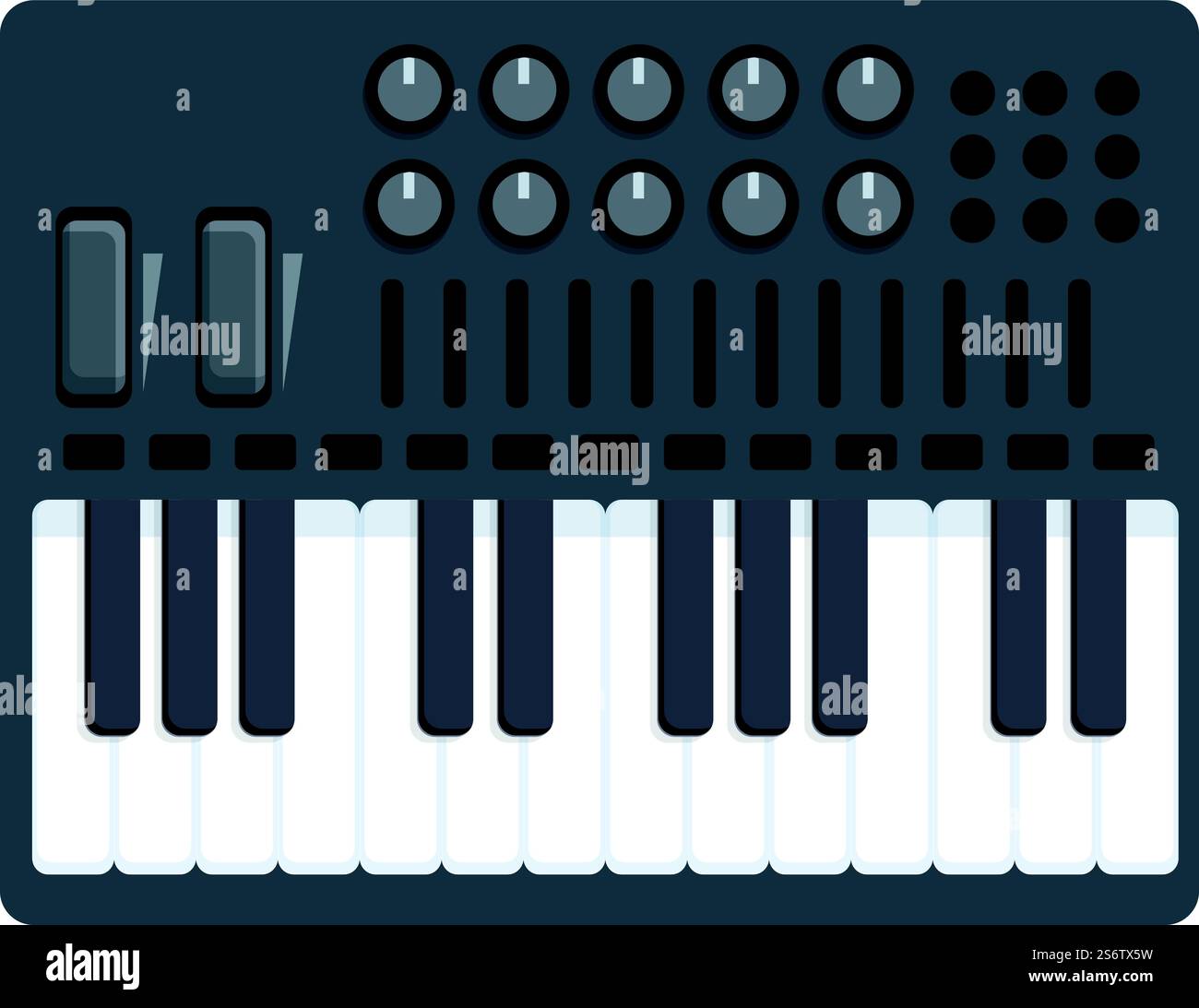 Keyboard synthesizer icon cartoon vector. Acid dj. Music piano ...