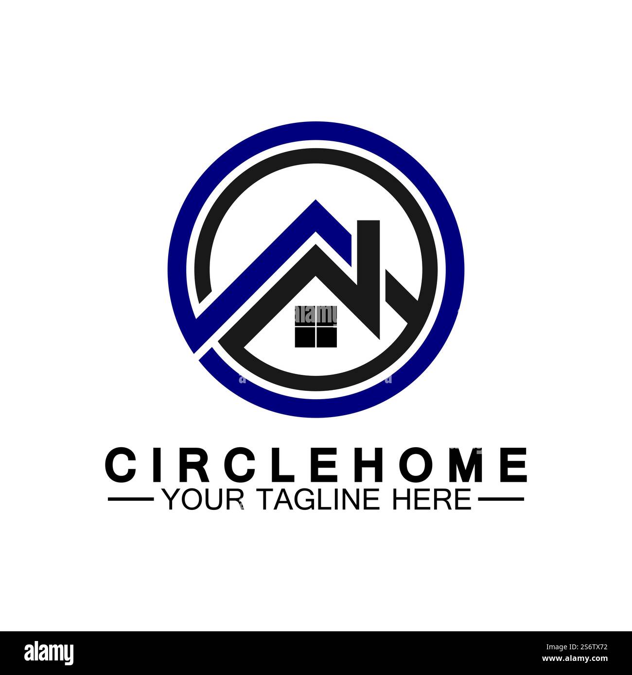 Home circle concept logo symbol vector illustration design Stock Vector ...