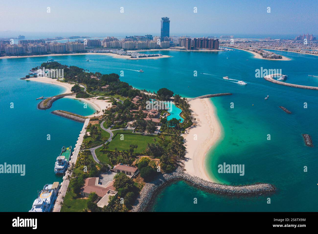 Middle East, United Arab Emirates, Dubai. Private island of the royal ...