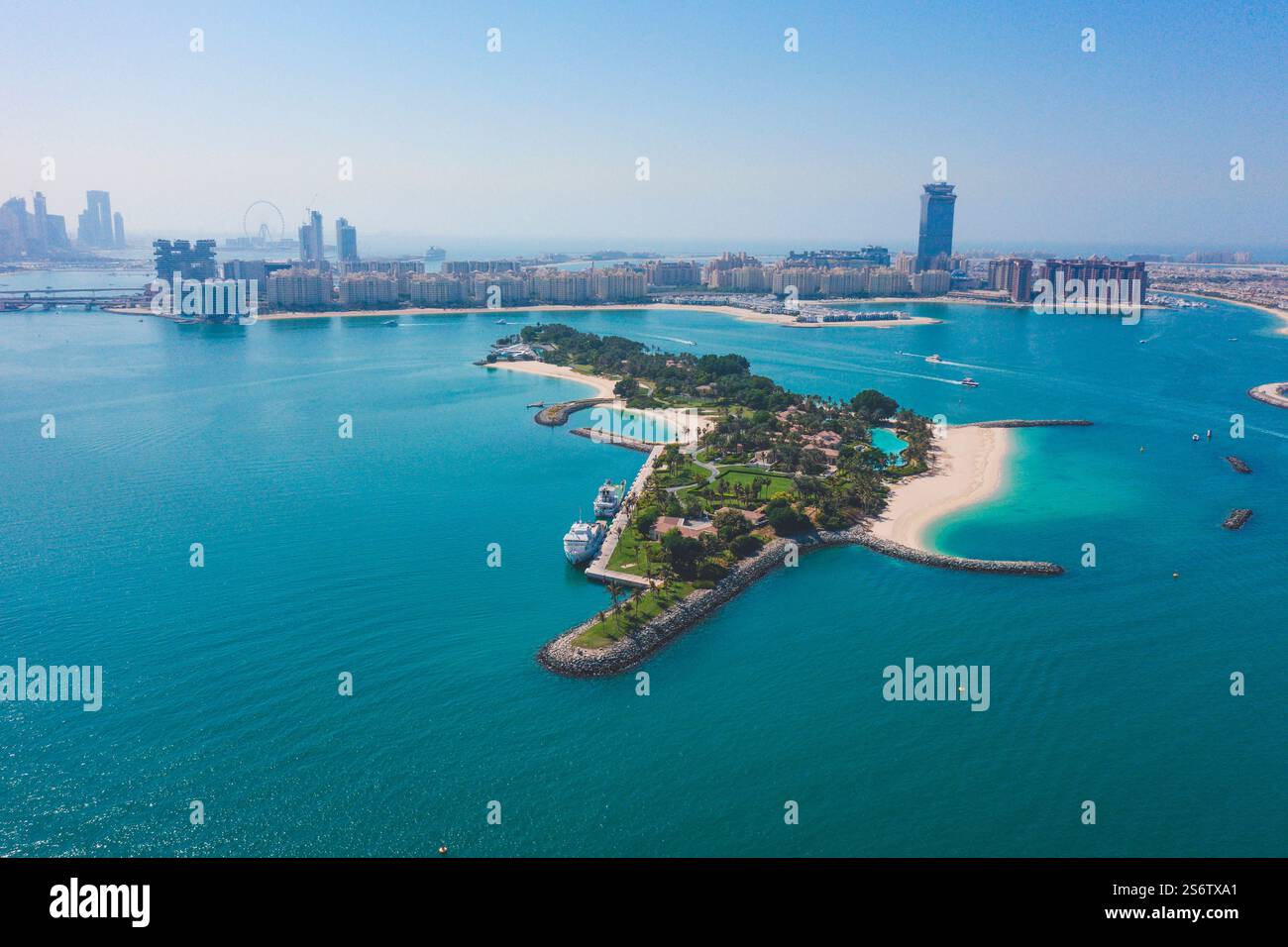 Middle East, United Arab Emirates, Dubai. Private island of the royal ...