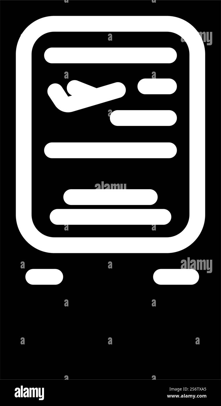 registration terminal airport glyph icon vector. registration terminal ...