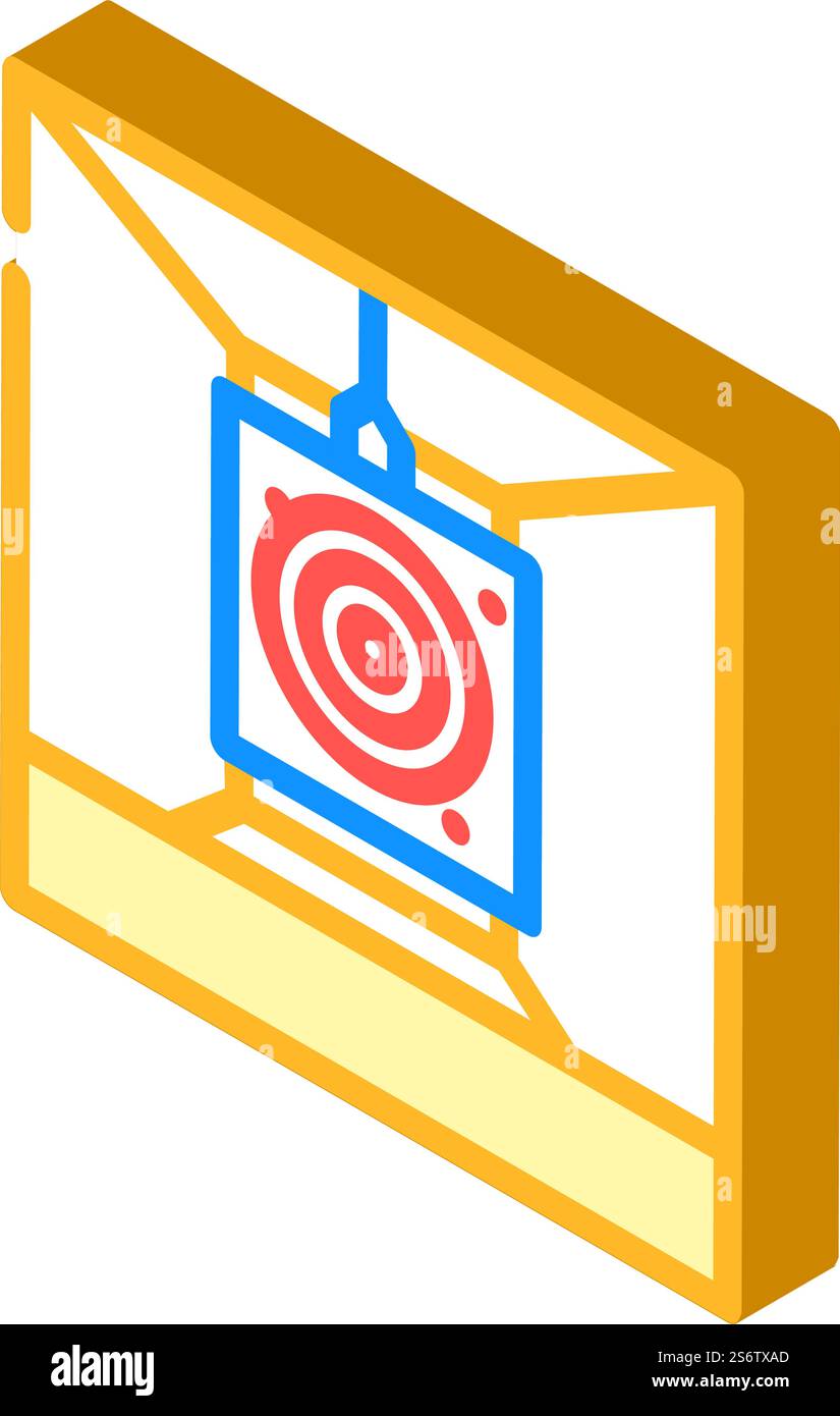 target for shouting isometric icon vector. target for shouting sign ...