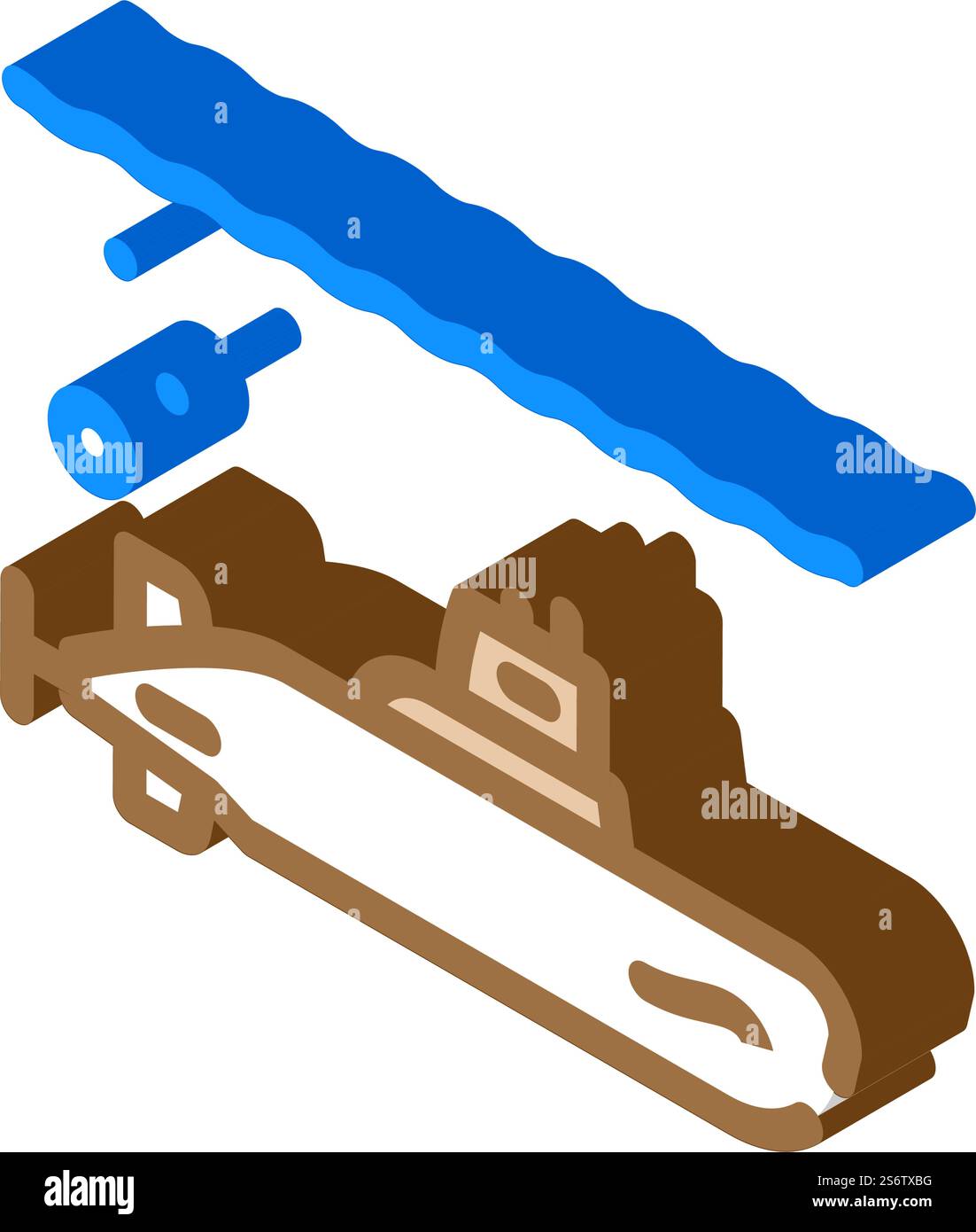 submarine military isometric icon vector. submarine military sign ...