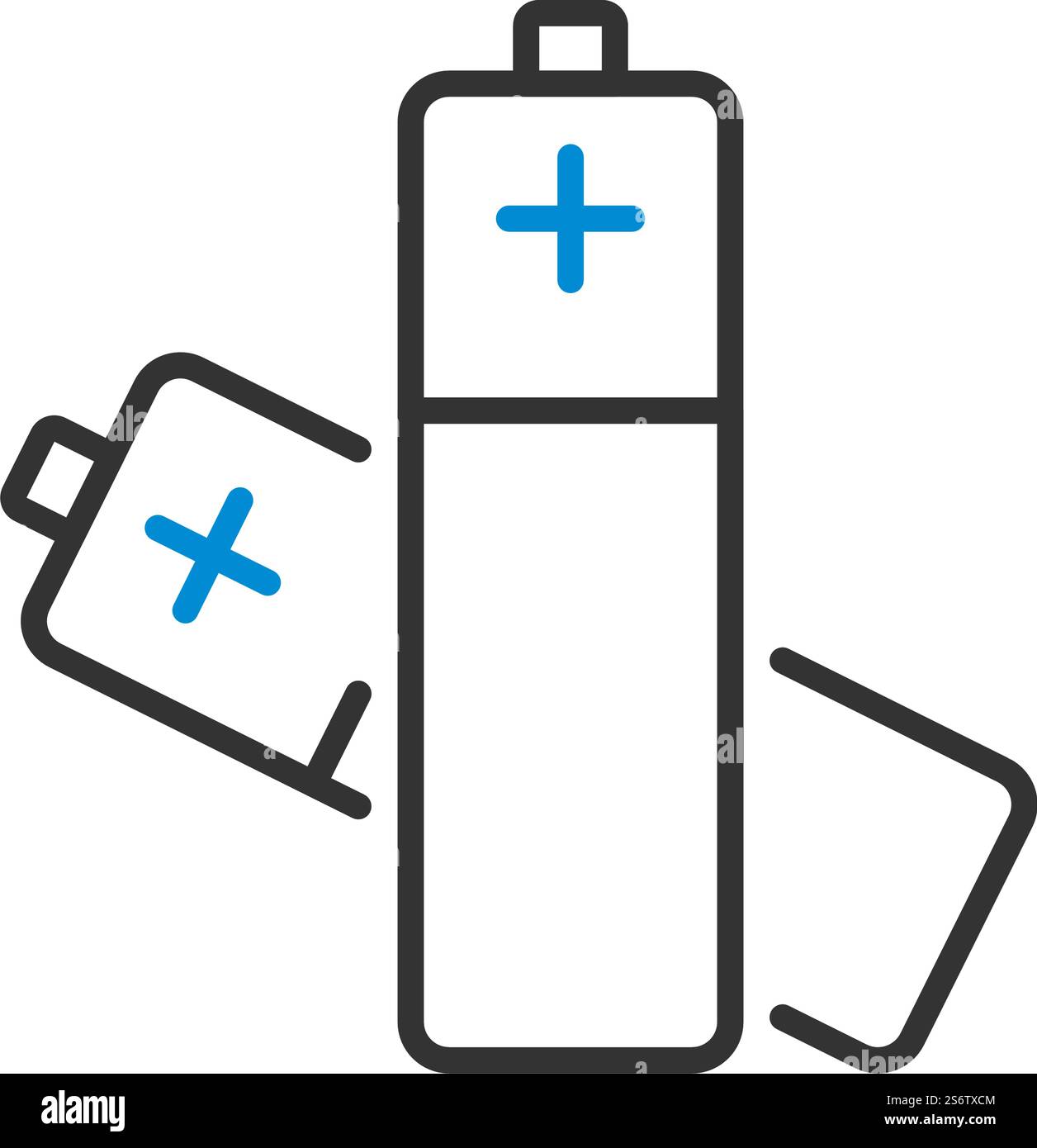 Electric Battery Icon. Editable Bold Outline With Color Fill Design ...