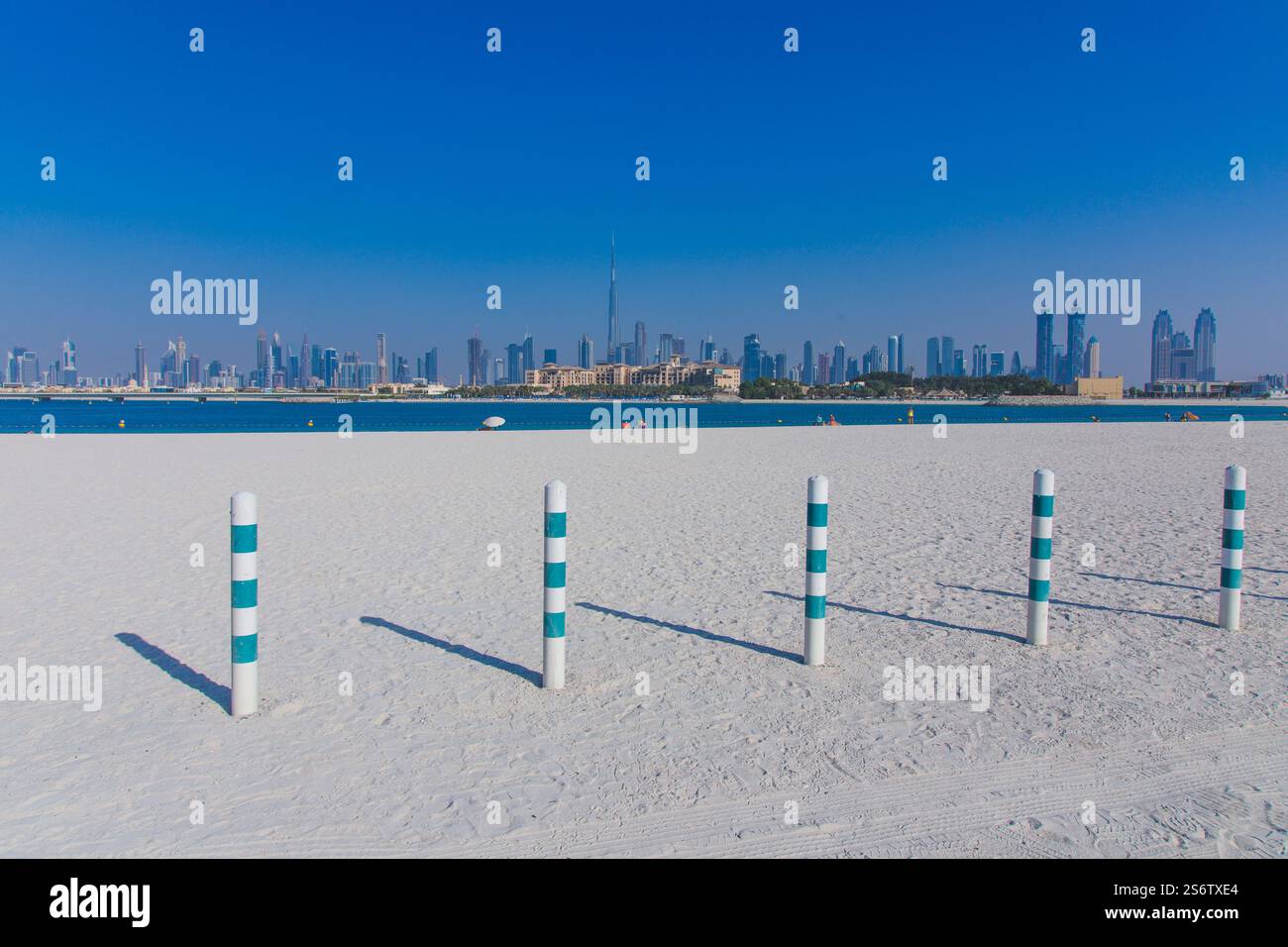 Middle East, United Arab Emirates, Dubai. Porto Beach. In the ...