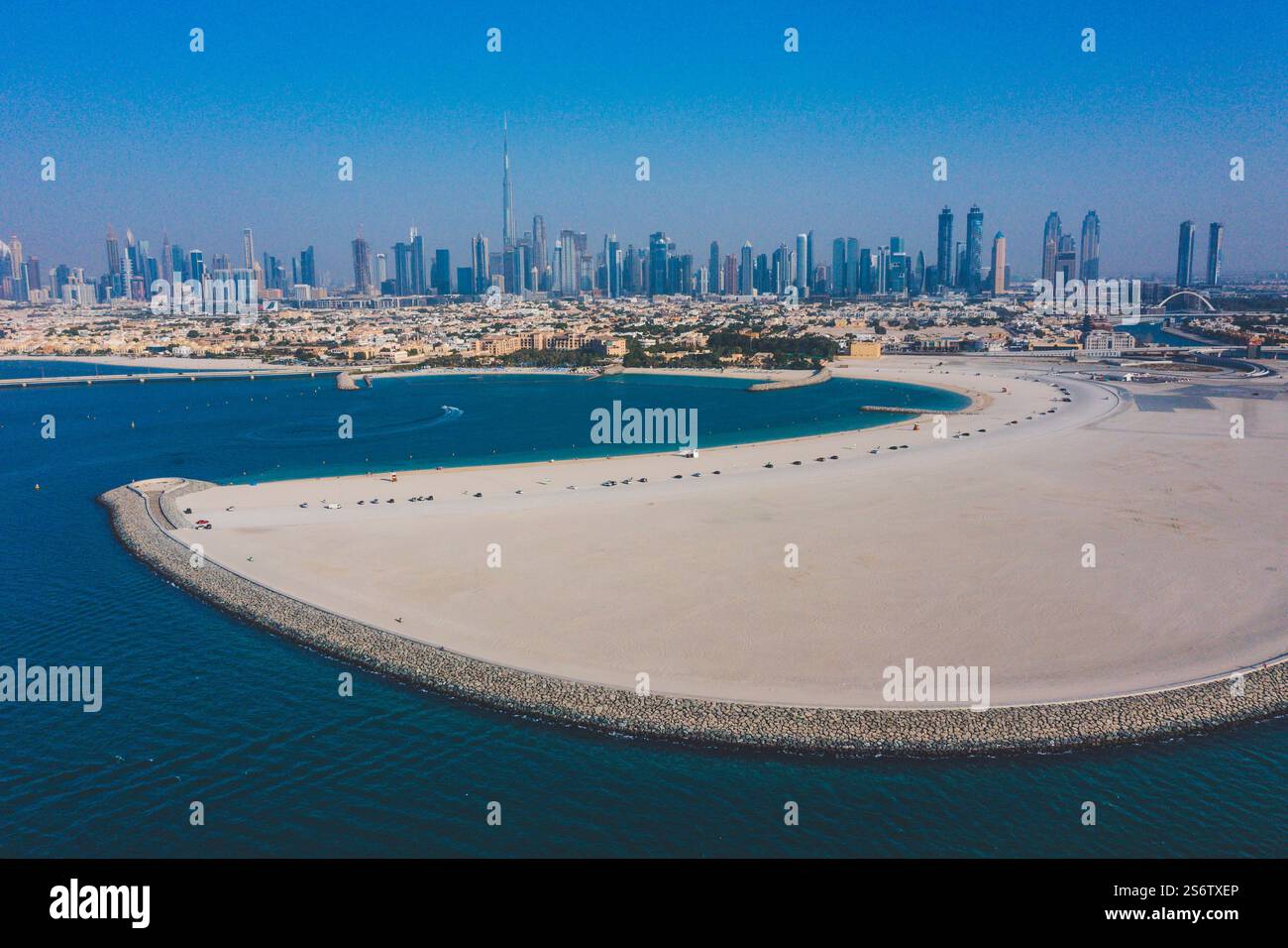 Middle East, United Arab Emirates, Dubai. Porto Beach. In the ...