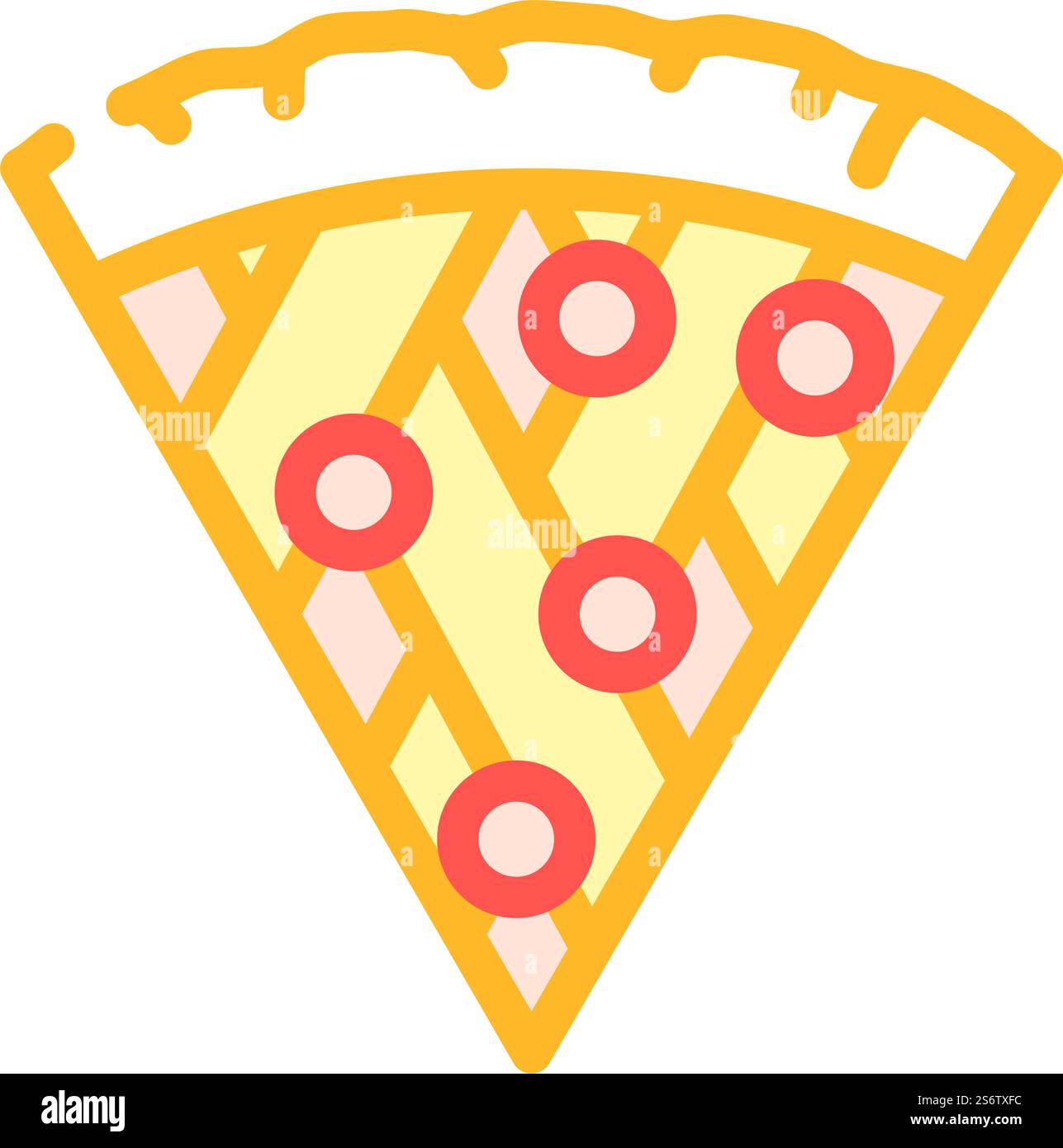 pizza bakery dish color icon vector. pizza bakery dish sign. isolated ...
