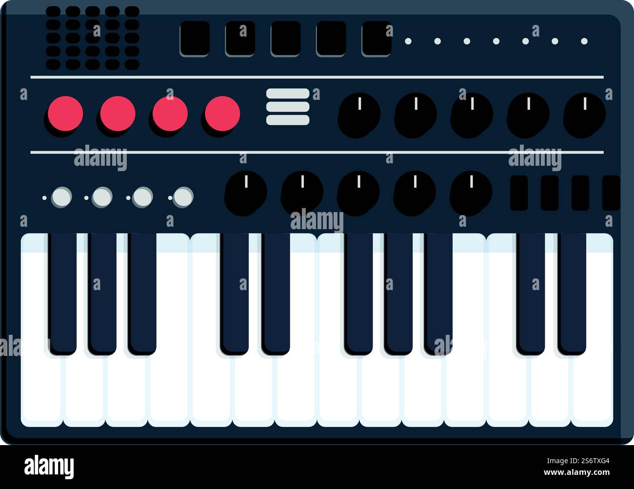 Studio synthesizer icon cartoon vector. Dj music. Acid piano. Studio ...