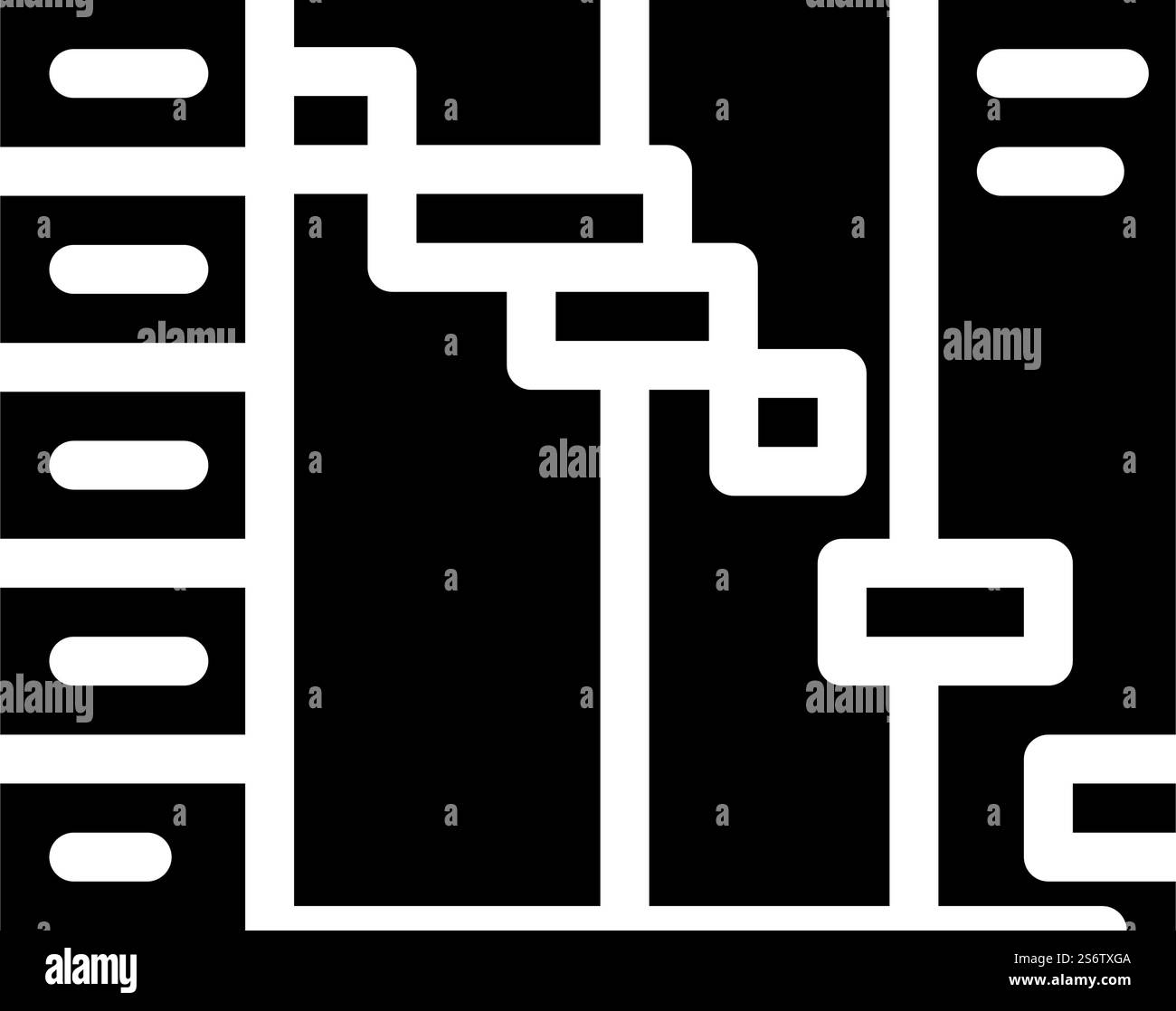 plan of time and tasks glyph icon vector. plan of time and tasks sign ...