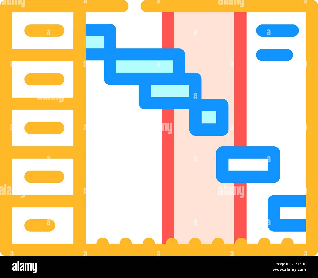 plan of time and tasks color icon vector. plan of time and tasks sign ...