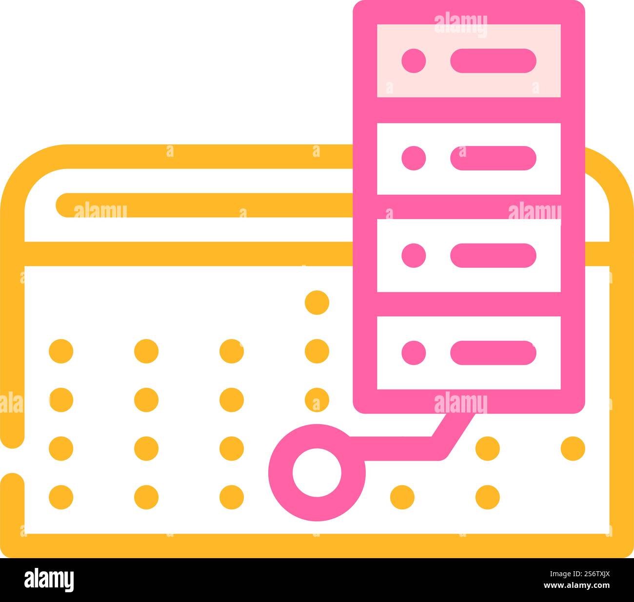 schedule for day color icon vector. schedule for day sign. isolated ...