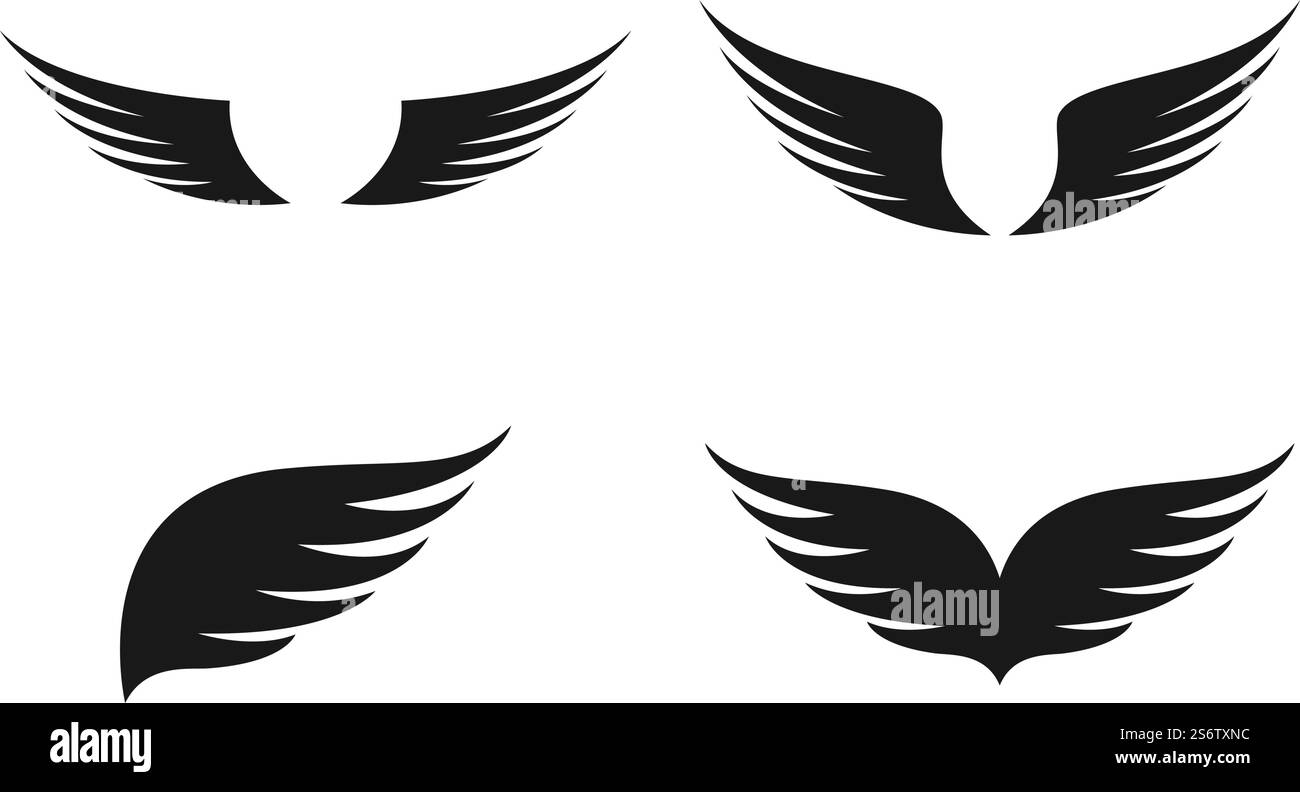 Wing illustration logo vector design Stock Vector Image & Art - Alamy