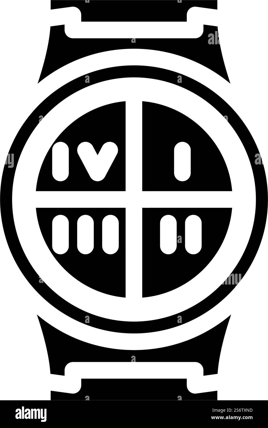 dividing hour into stages glyph icon vector. dividing hour into stages ...