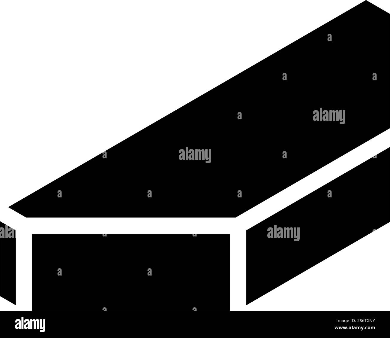 facing brick glyph icon vector. facing brick sign. isolated contour ...