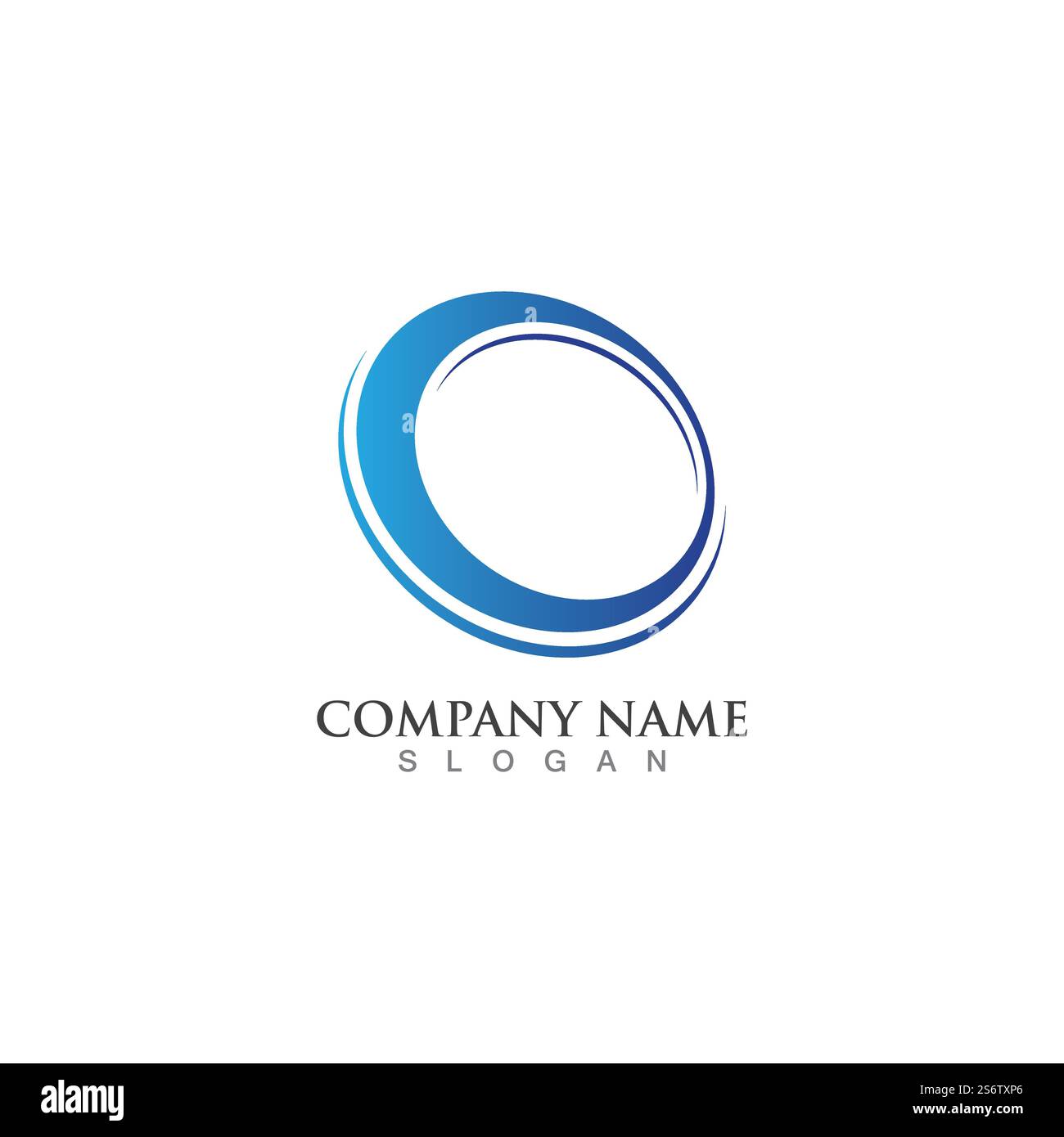 blue circle ellipse logo design Stock Vector Image & Art - Alamy