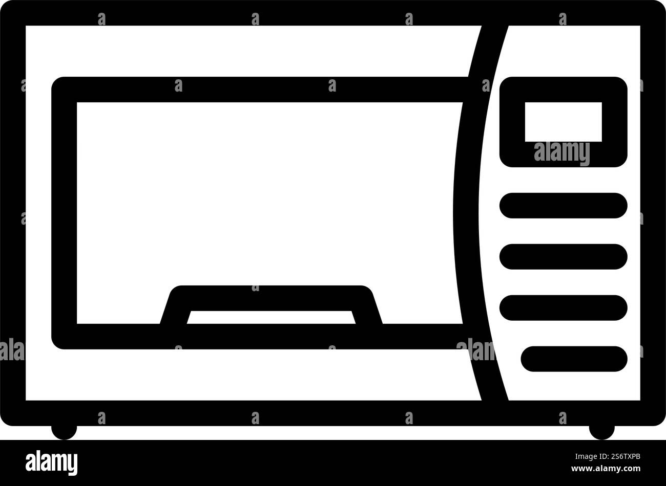 microwave electronic equipment line icon vector. microwave electronic ...