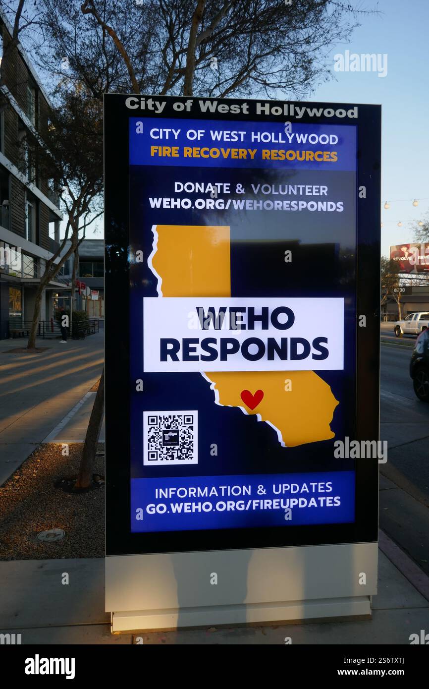 Los Angeles, California, USA 16th January 2025 WEHO Responds Fire ...