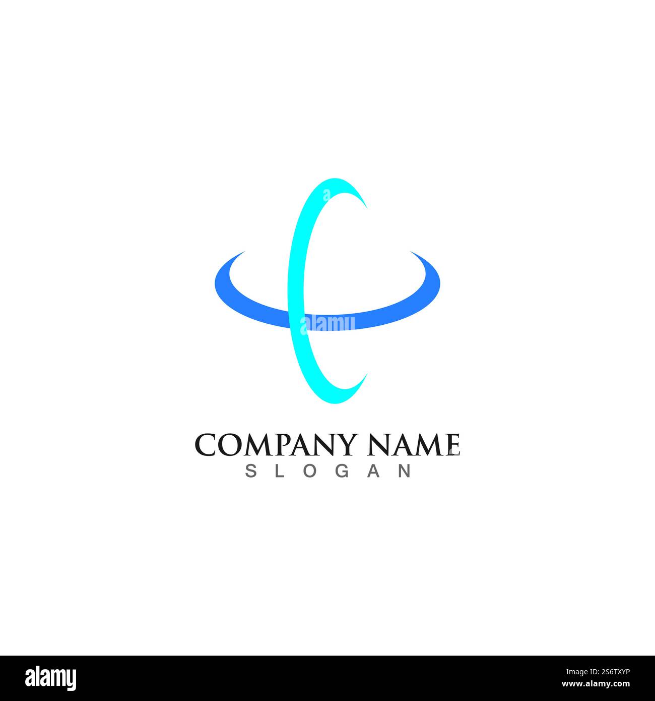 blue circle ellipse logo design Stock Vector Image & Art - Alamy