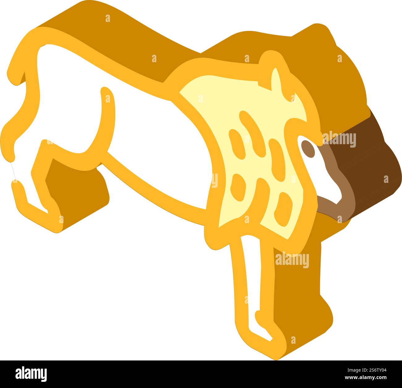 lion animal isometric icon vector. lion animal sign. isolated symbol ...