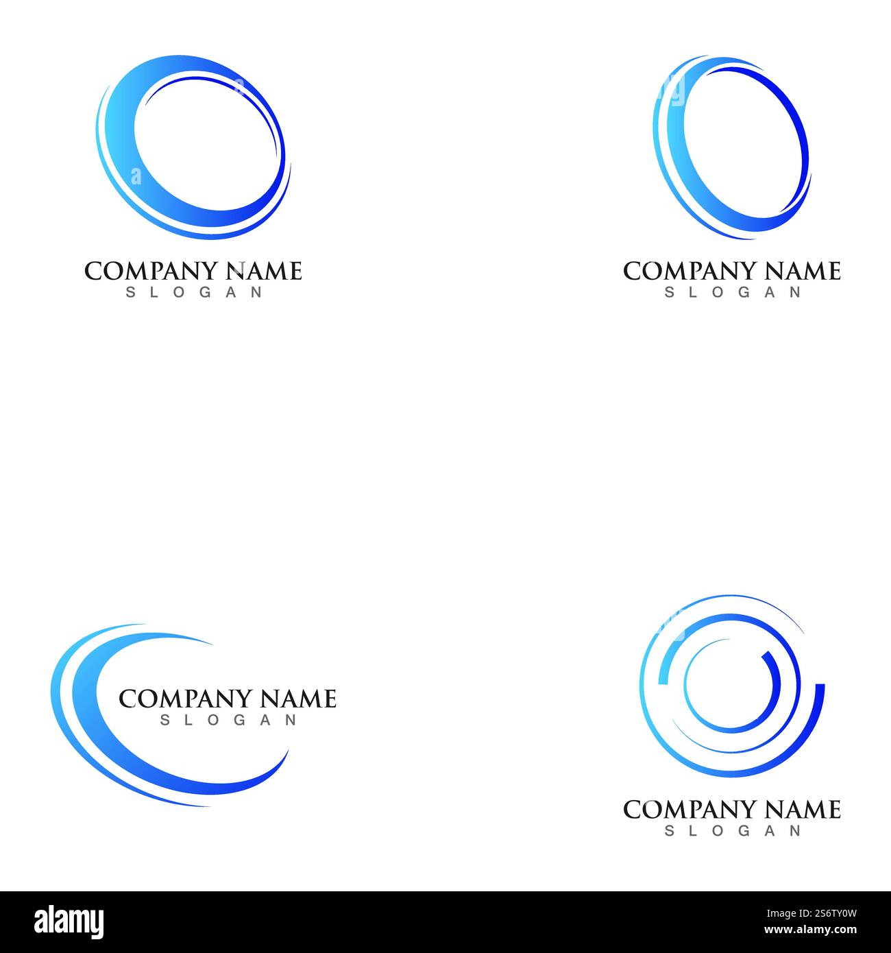 blue circle ellipse logo design Stock Vector Image & Art - Alamy