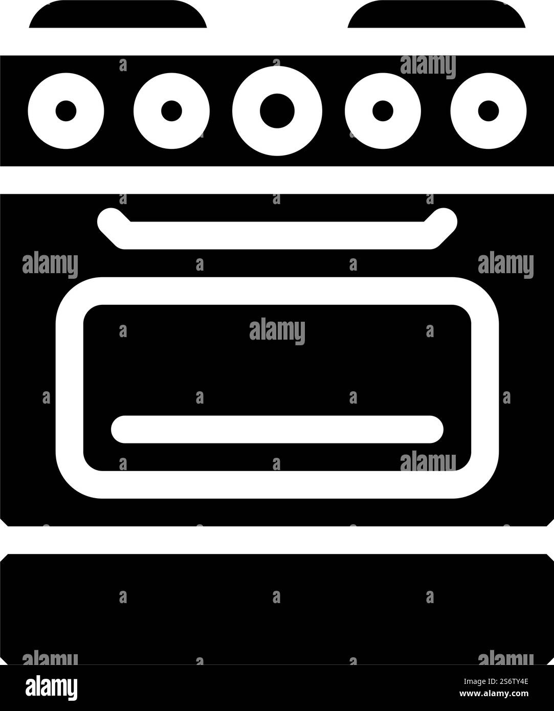 oven kitchen appliance glyph icon vector. oven kitchen appliance sign ...