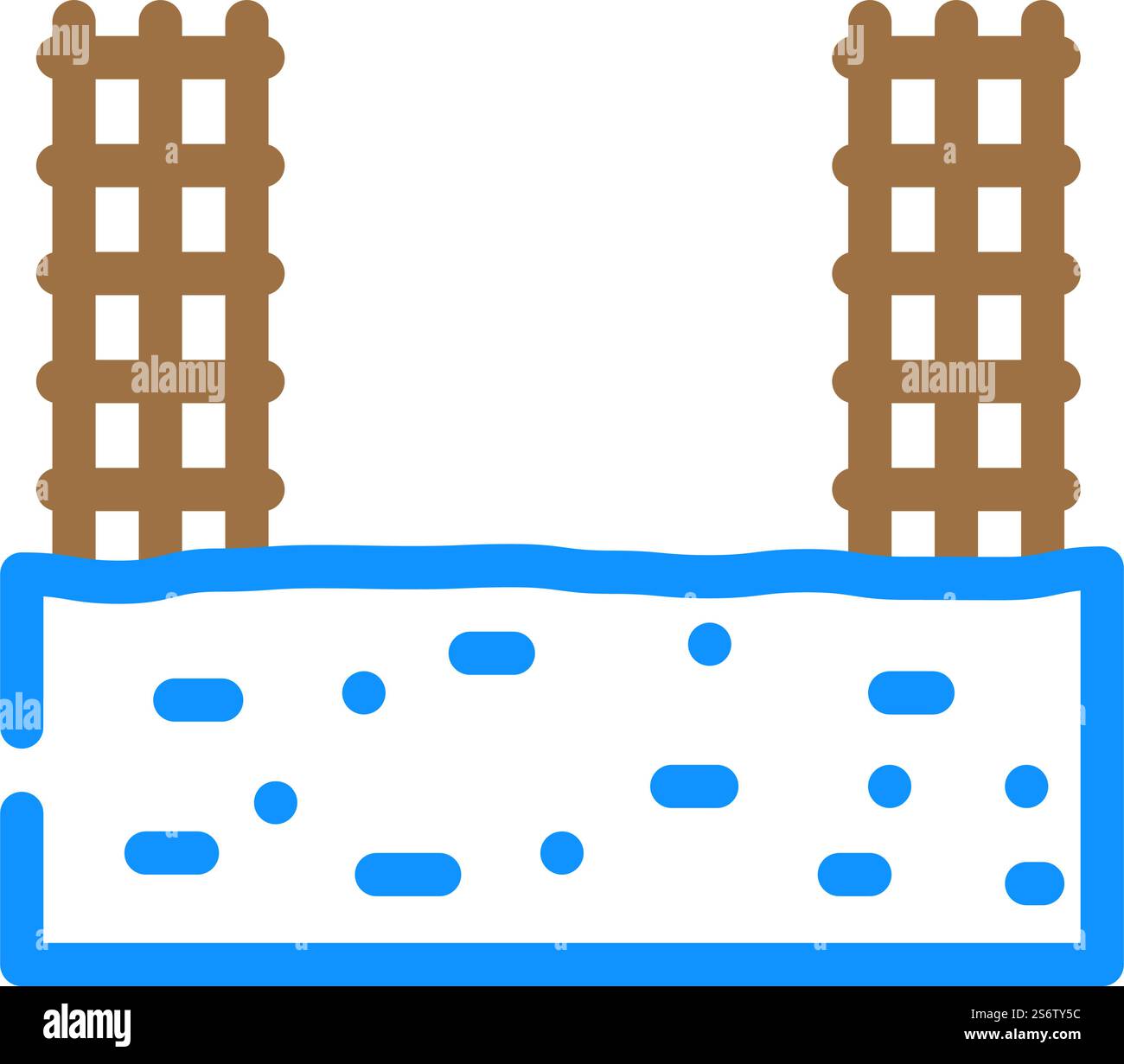 cement for building house color icon vector. cement for building house ...