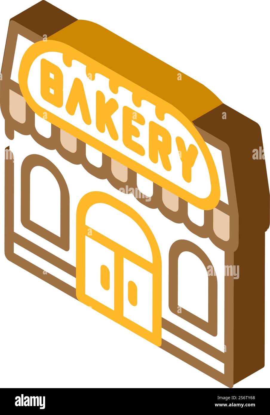 shop bakery isometric icon vector. shop bakery sign. isolated symbol ...