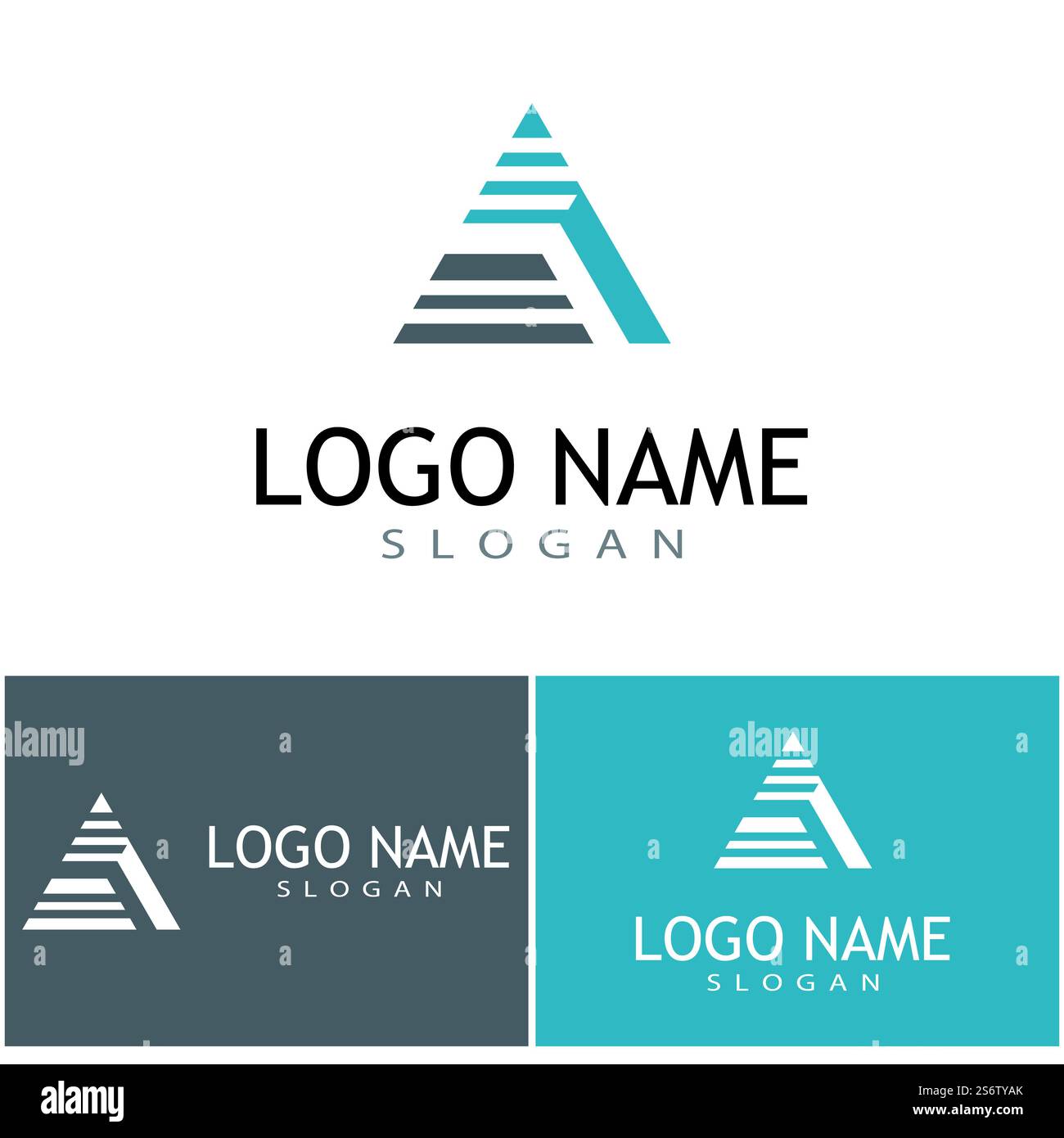 Futuristic Triangle Chain logo design inspiration Stock Vector Image ...