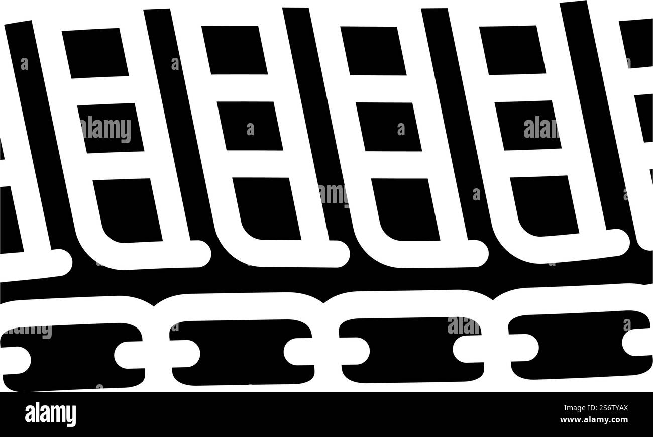 flexible cables glyph icon vector. flexible cables sign. isolated ...