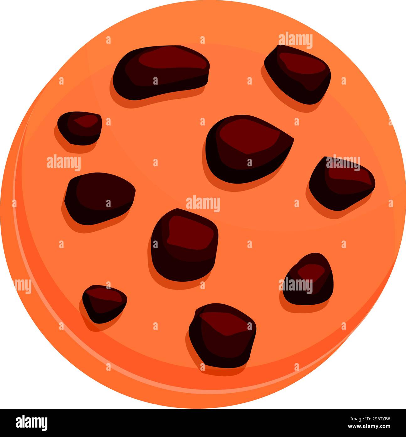 Chocolate cookie icon cartoon vector. Cocoa piece. Milk food. Chocolate ...