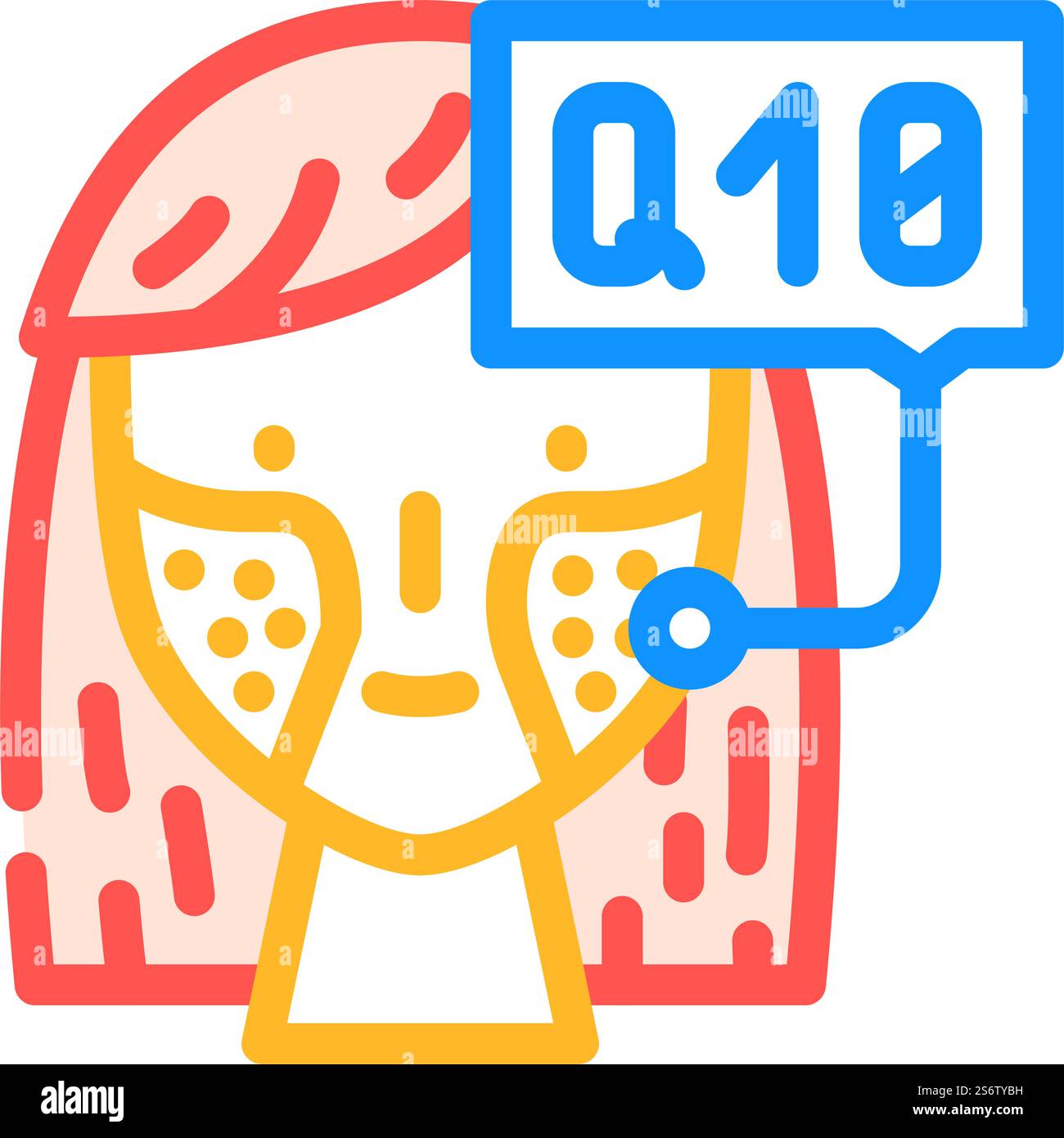 coenzyme q10 in cosmetics color icon vector. coenzyme q10 in cosmetics ...