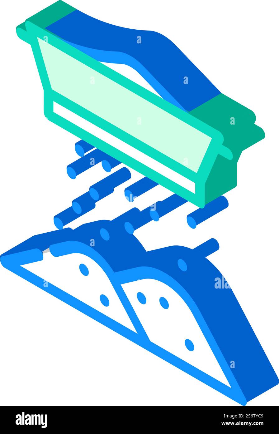 flour sifting isometric icon vector. flour sifting sign. isolated ...