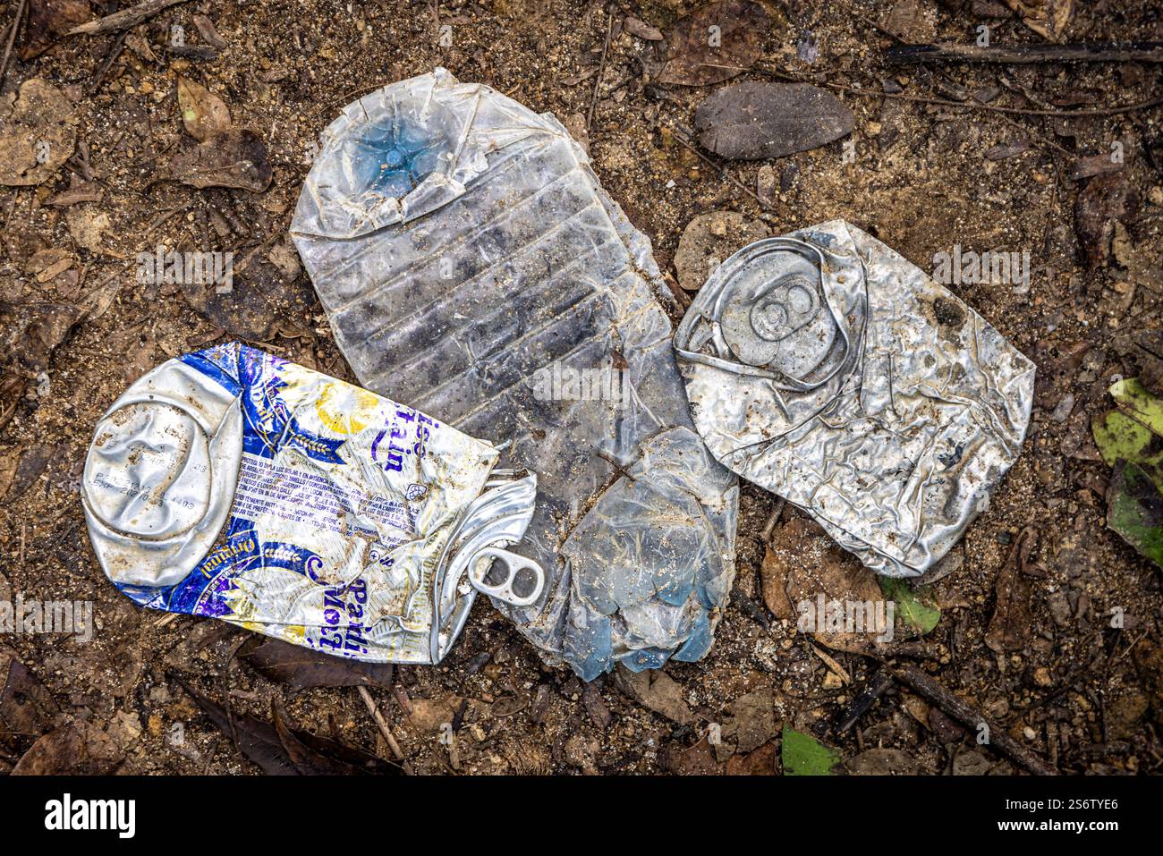 Old rubbish on the ground Stock Photo - Alamy