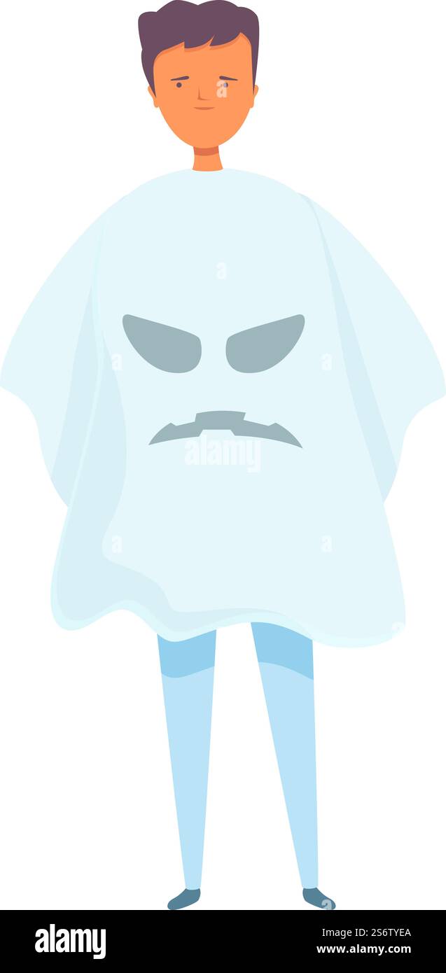 Ghost costume icon cartoon vector. Kid character. Party children. Ghost ...