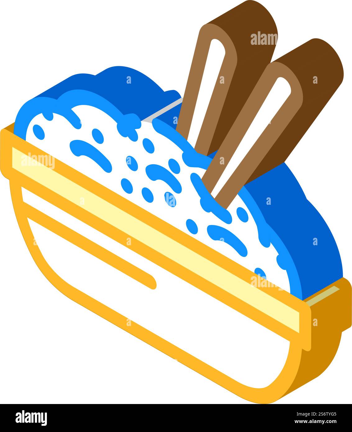 chinese food isometric icon vector. chinese food sign. isolated symbol ...