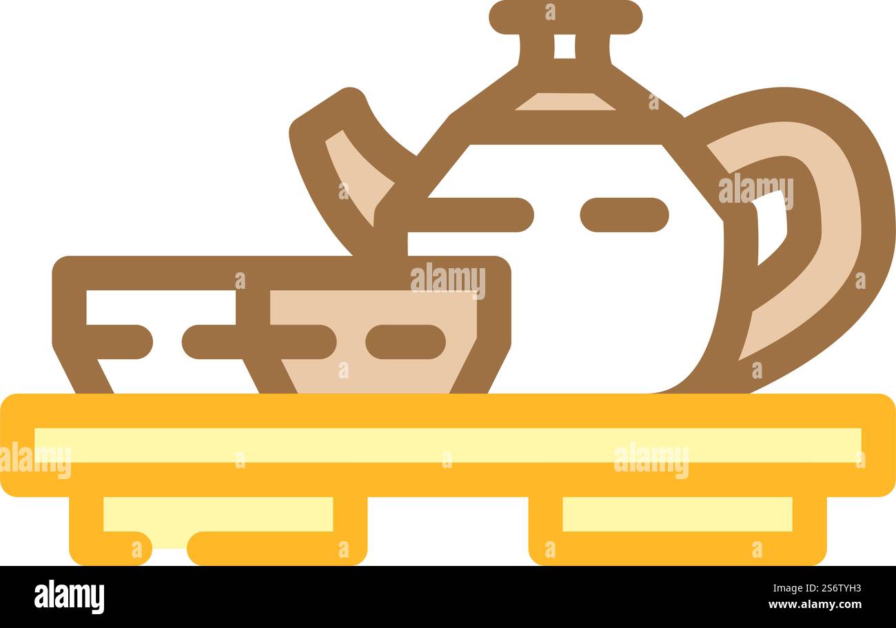 tea chinese color icon vector. tea chinese sign. isolated symbol ...