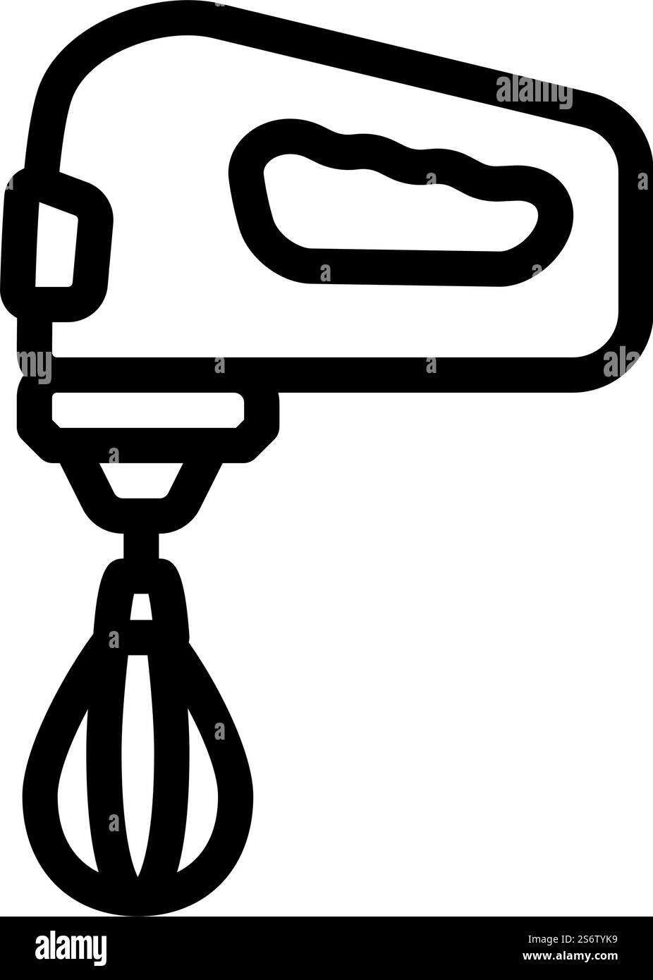 mixer beating line icon vector. mixer beating sign. isolated contour ...