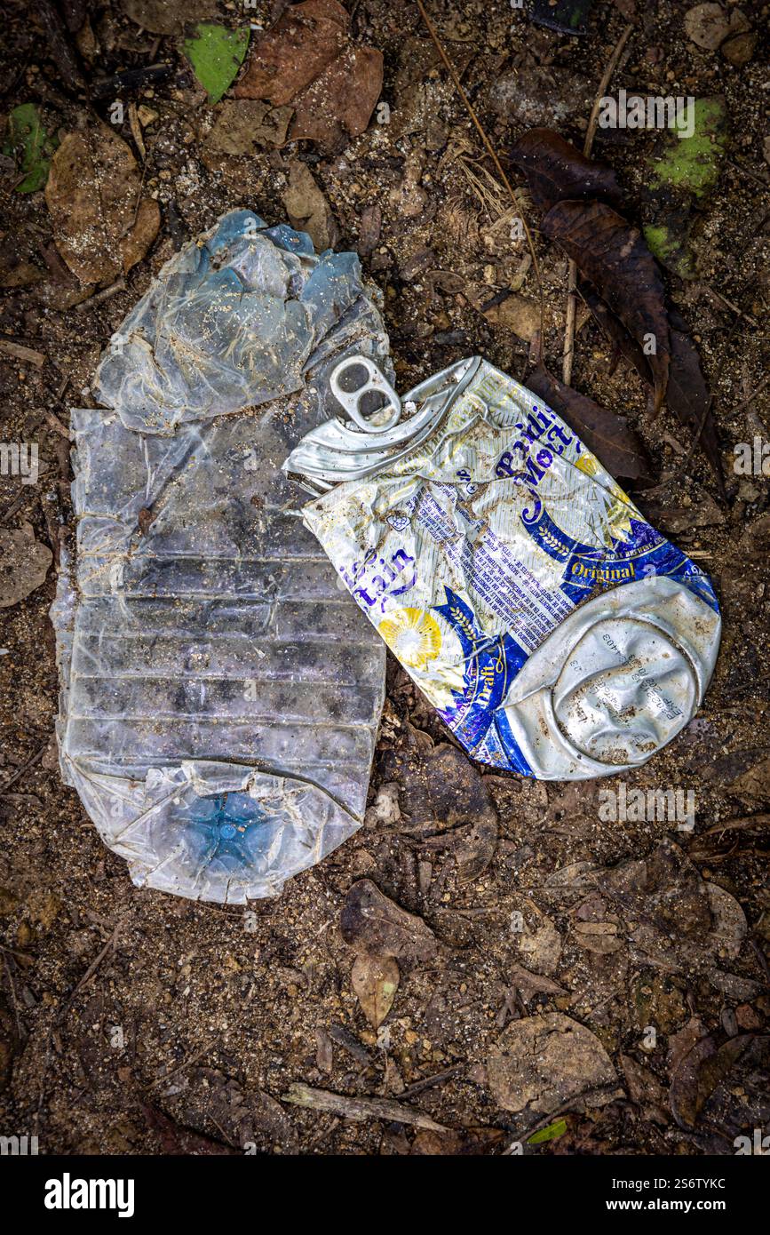 Old rubbish on the ground Stock Photo - Alamy