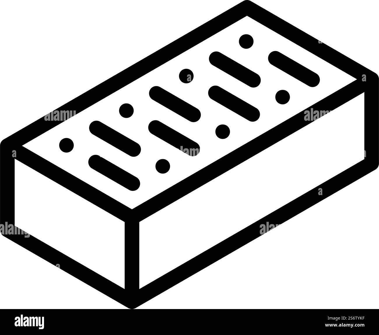 brick for building wall line icon vector. brick for building wall sign ...