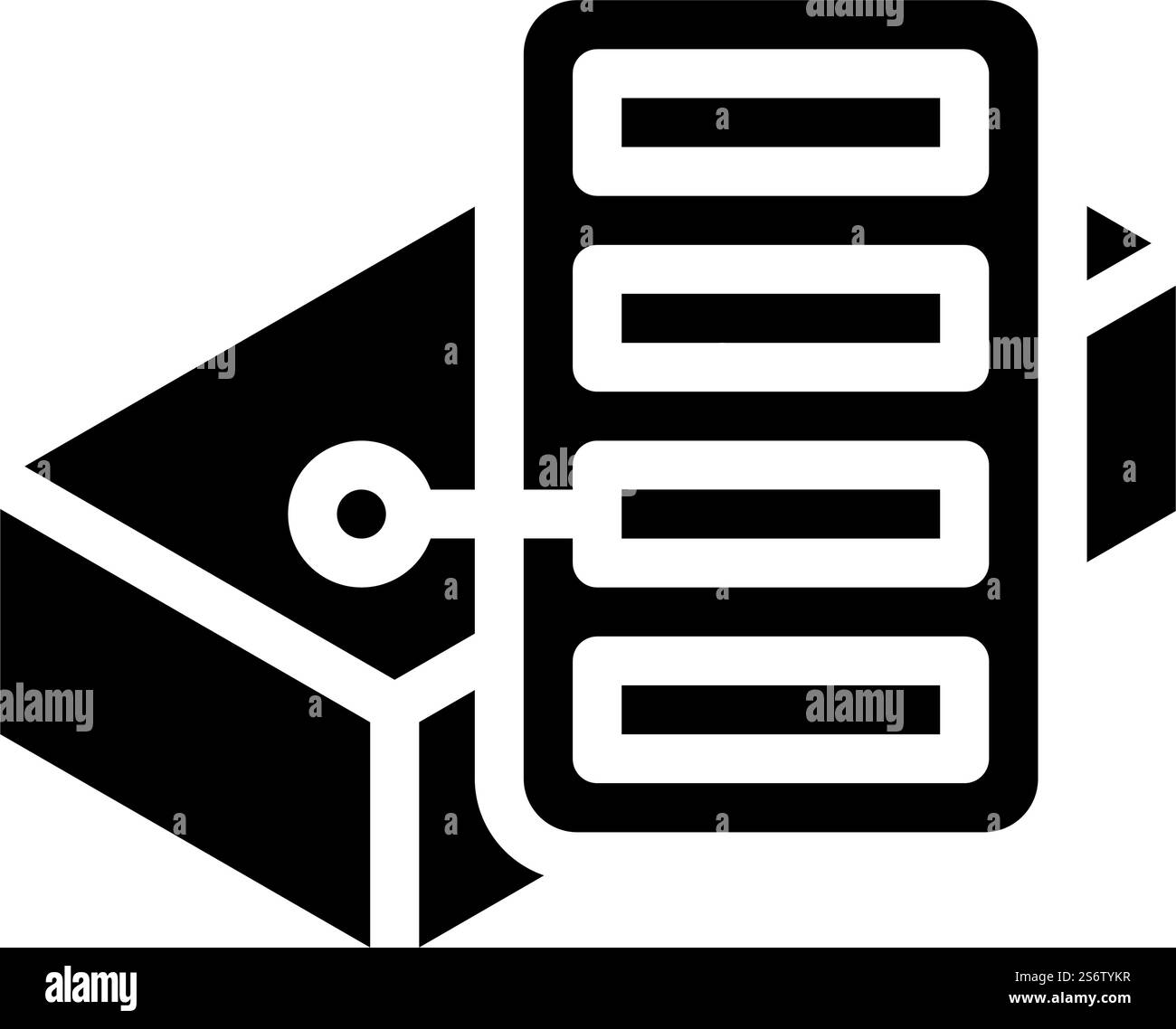 color scale brick glyph icon vector. color scale brick sign. isolated ...