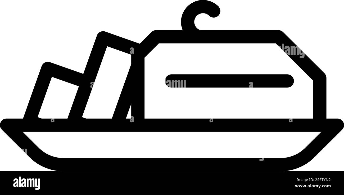 butter add line icon vector. butter add sign. isolated contour symbol ...