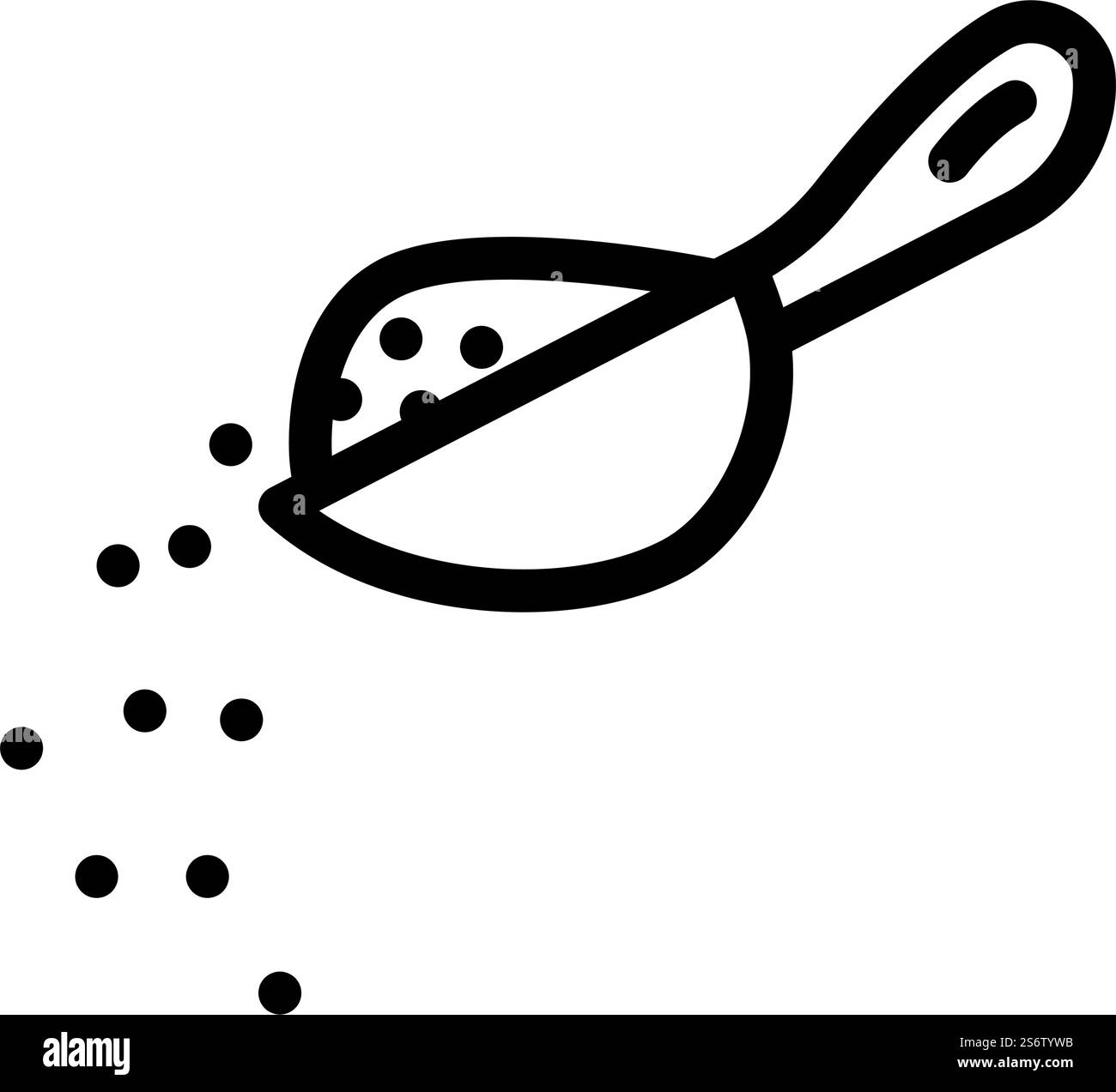 spices add line icon vector. spices add sign. isolated contour symbol ...