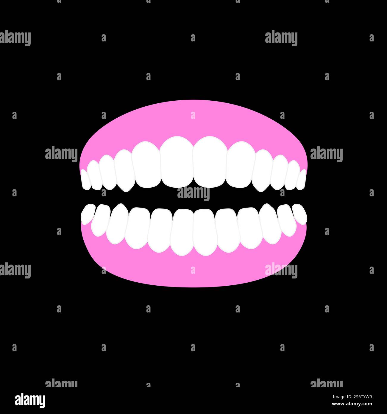 Denture icon vector flat design Stock Vector Image & Art - Alamy
