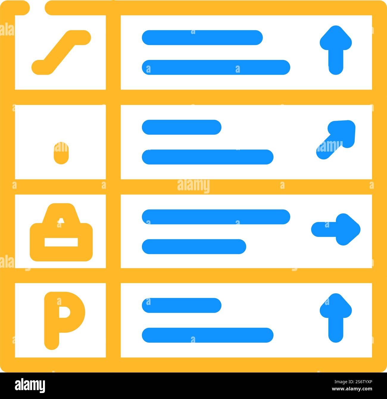 pointer direction color icon vector. pointer direction sign. isolated ...