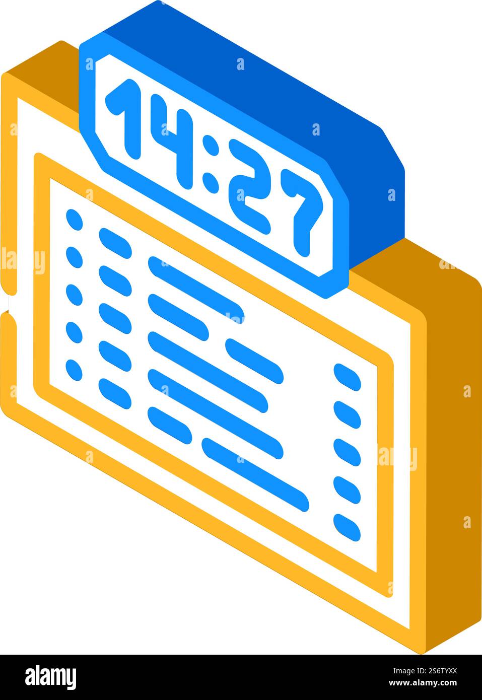 schedule information isometric icon vector. schedule information sign ...