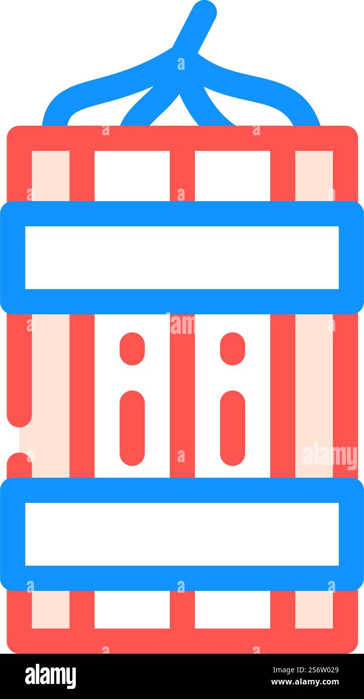 dynamite tnt color icon vector. dynamite tnt sign. isolated symbol ...