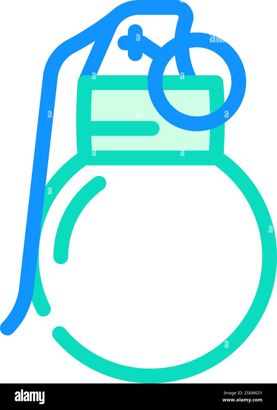 grenade military color icon vector. grenade military sign. isolated ...