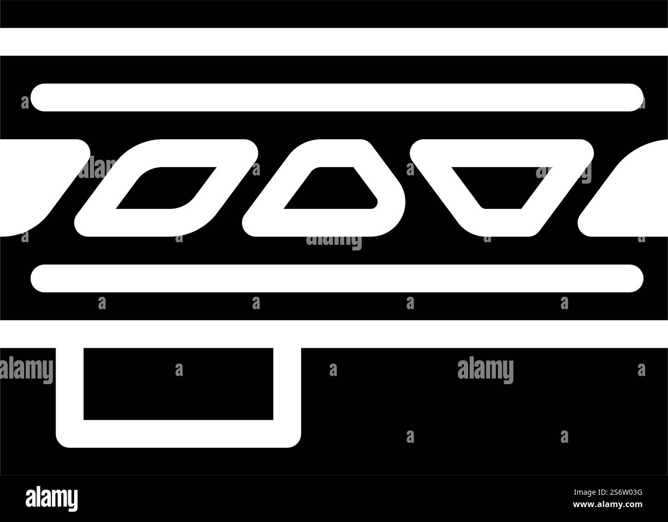 runway airport glyph icon vector. runway airport sign. isolated contour ...