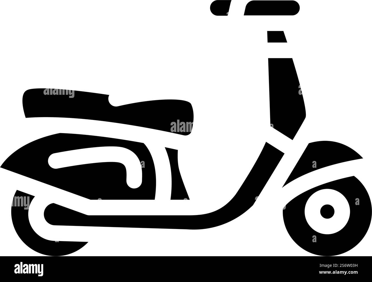 scooter vehicle glyph icon vector. scooter vehicle sign. isolated ...